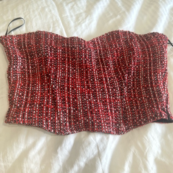 Zara | Tops | Zara Tweed Tube Top | Poshmark